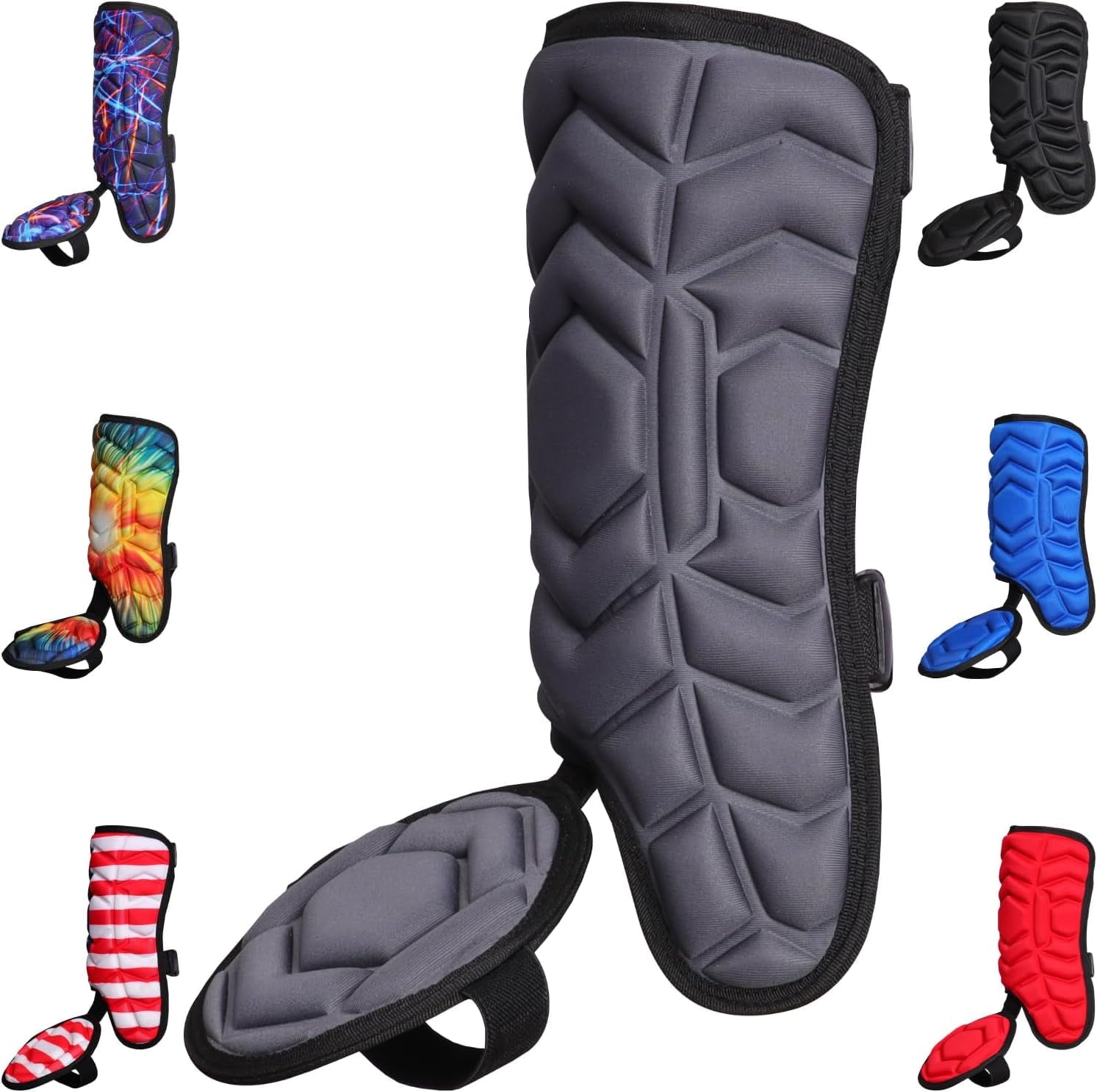 Exxact Sports Batter's Baseball Leg Guard with Adjustable Straps, Shin ...