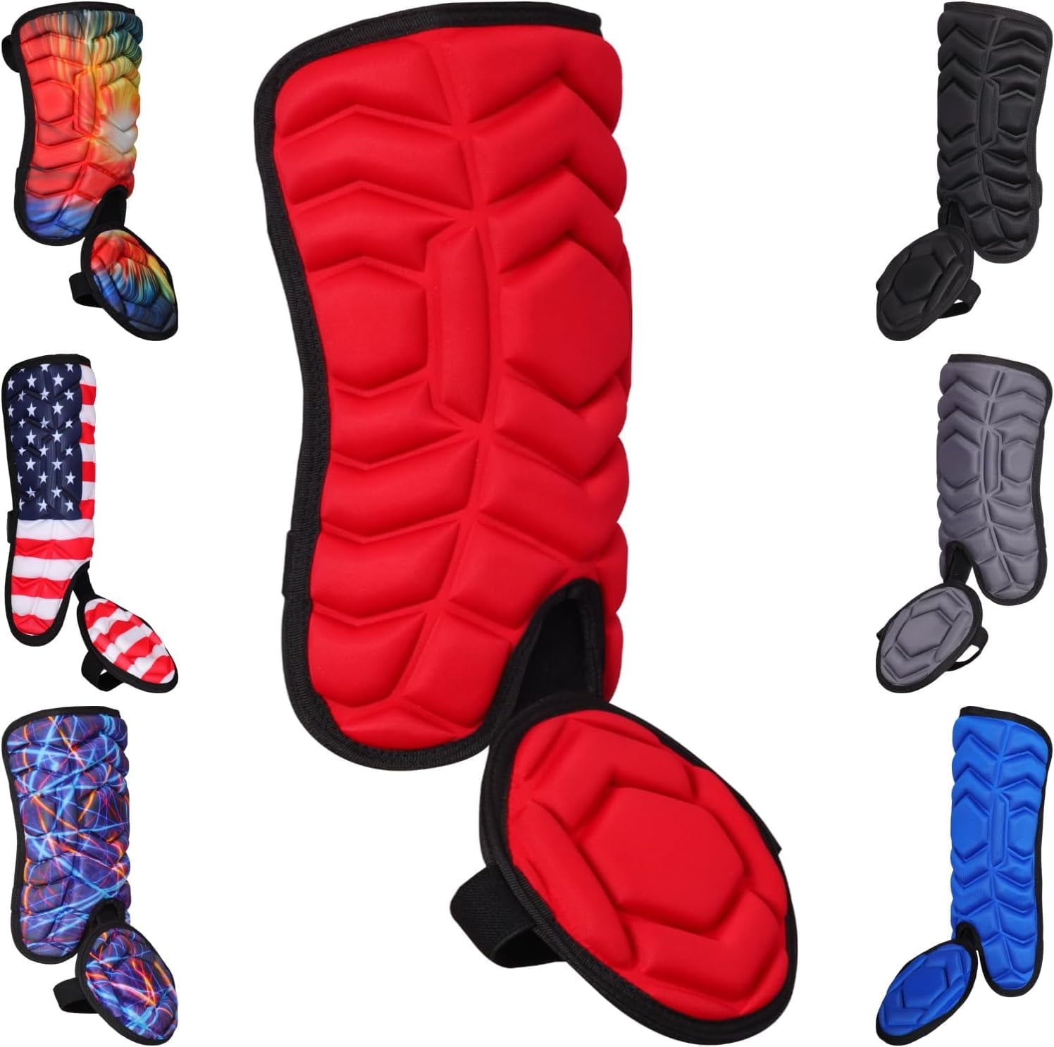 Exxact Sports Batter's Baseball Leg Guard with Adjustable Straps, Shin ...