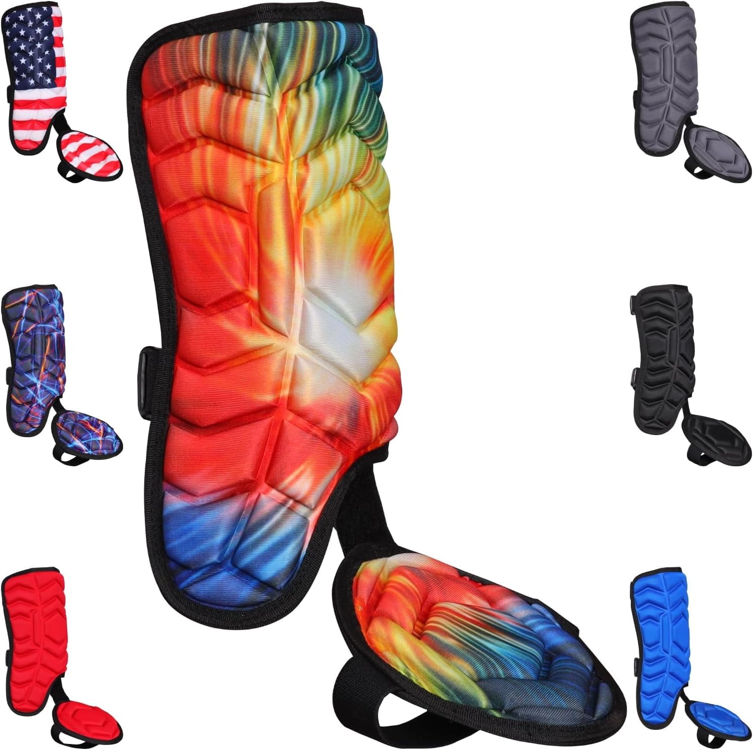 Exxact Sports Batter's Baseball Leg Guard with Adjustable Straps, Shin ...