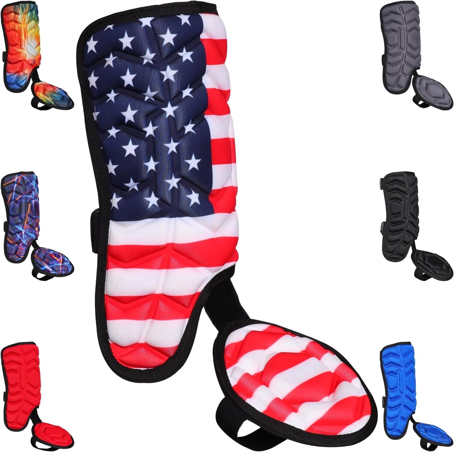 Exxact Sports Batter's Baseball Leg Guard with Adjustable Straps, Shin ...