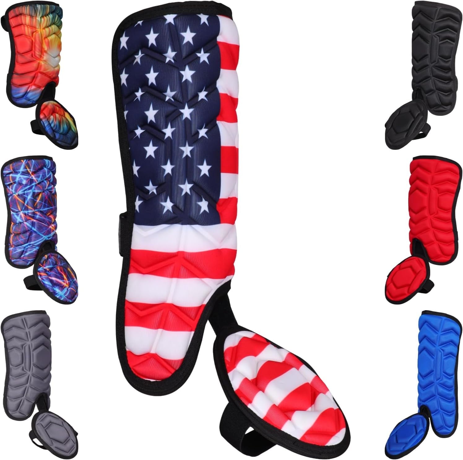 Exxact Sports Batter's Baseball Leg Guard with Adjustable Straps, Shin ...