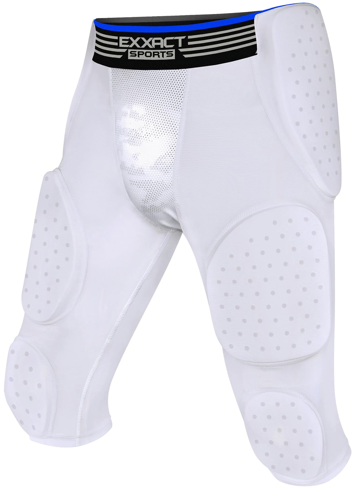 Exxact Sports Battle 7-Pad Youth Football Girdle with Cup Pocket ...