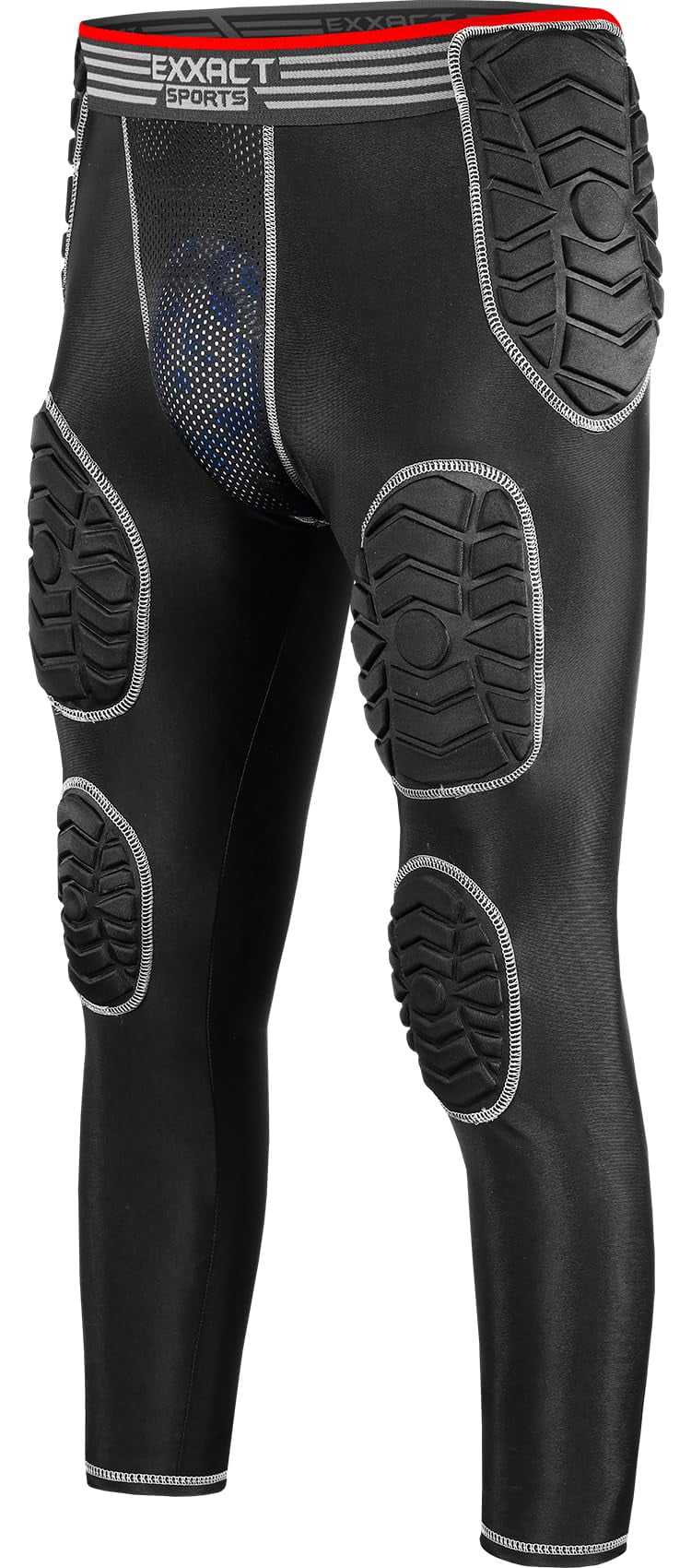 Exxact Sports Combat Men's Padded Compression Leggings, 7-Pad Football ...