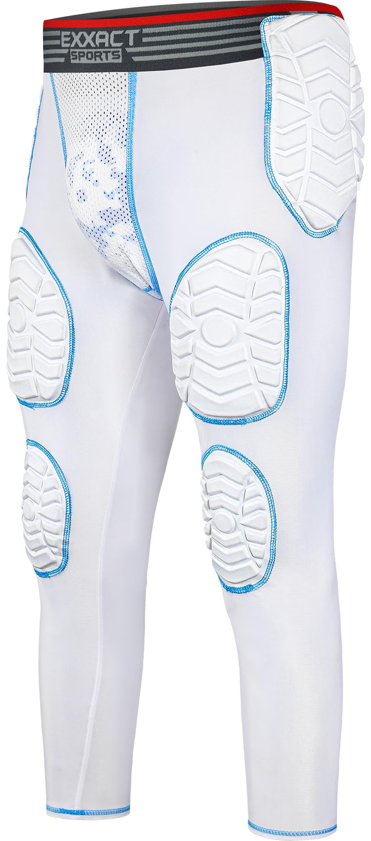 Exxact Sports Combat Men's Padded Compression Leggings, 7-Pad Football ...