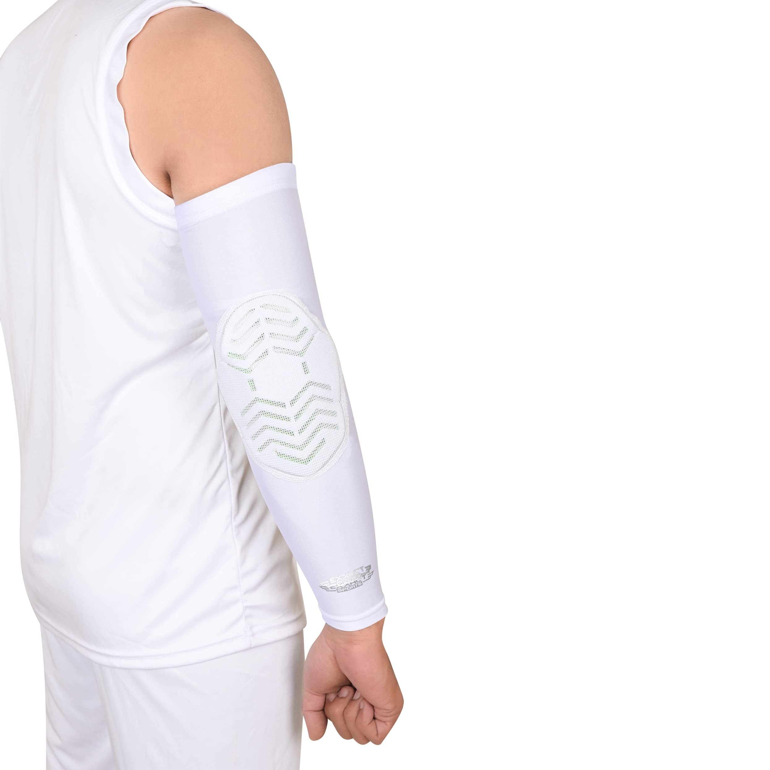 Exxact Sports Elbow Pad Arm Compression Sleeve - Padded Elbow Sleeve ...