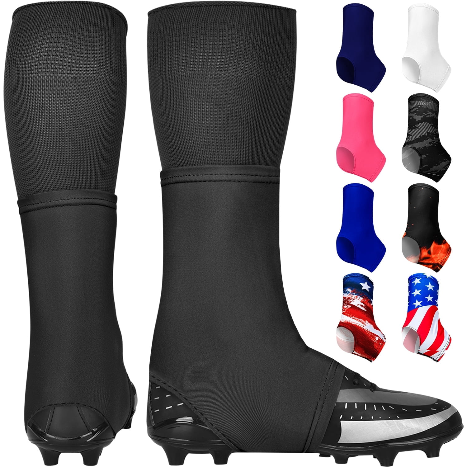 Exxact Sports Football Spats Cleat Covers - Football Spats for Cleats ...