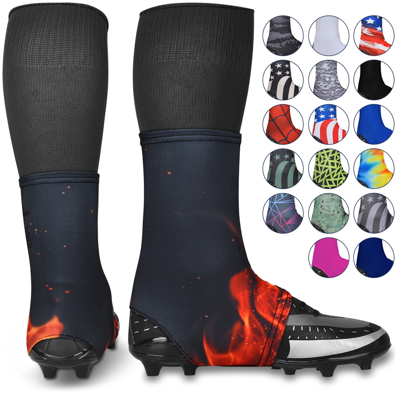 Exxact Sports Football Spats Cleat Covers - Football Spats for Cleats ...