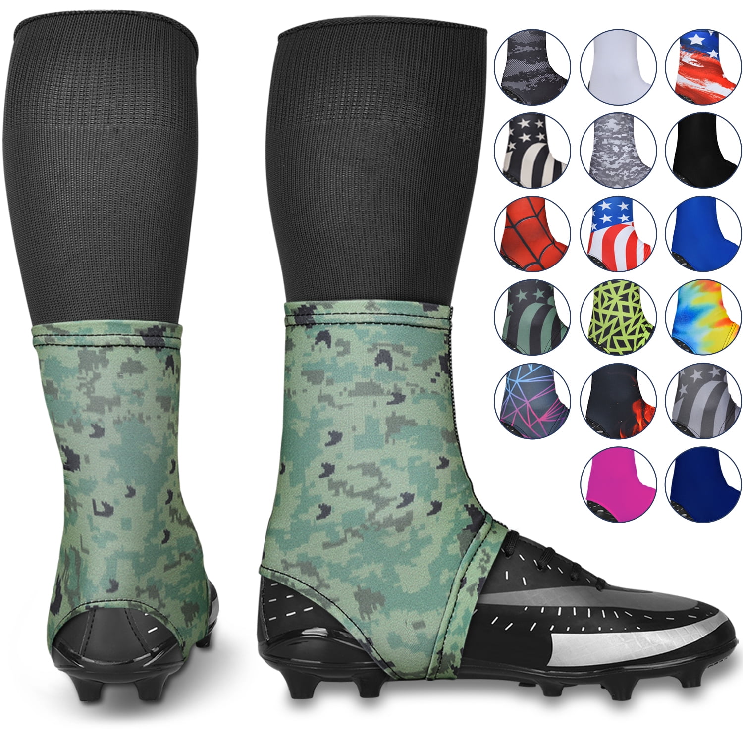 Exxact Sports Football Spats Cleat Covers - Football Spats for Cleats ...