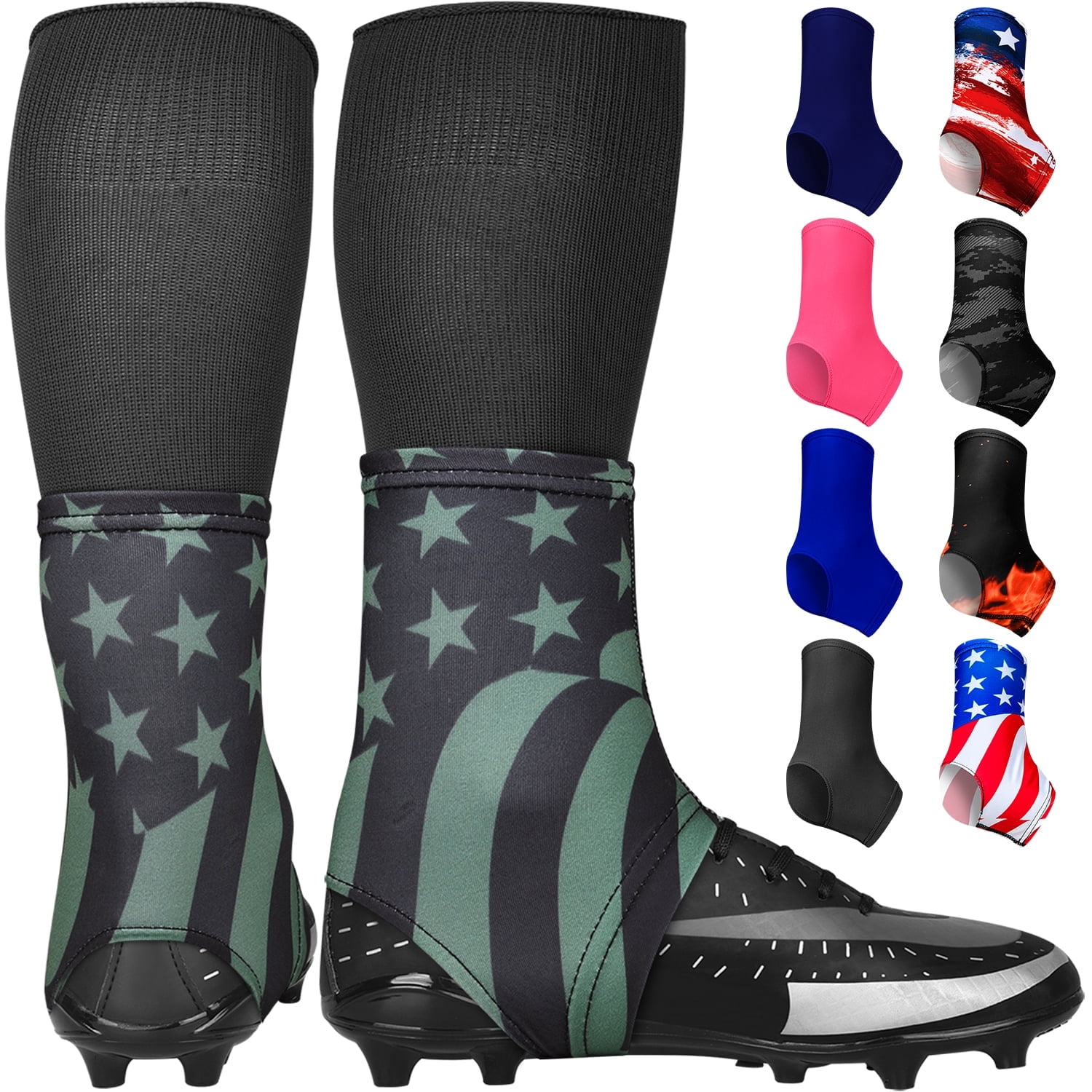 Exxact Sports Spats Football Cleat Covers - Keep Your Laces Tied and ...