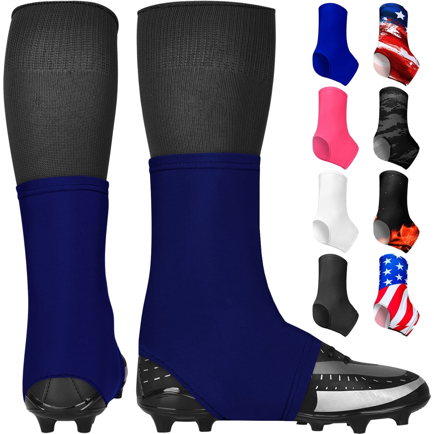 Exxact Sports Football Spats Cleat Covers - Football Spats for Cleats ...