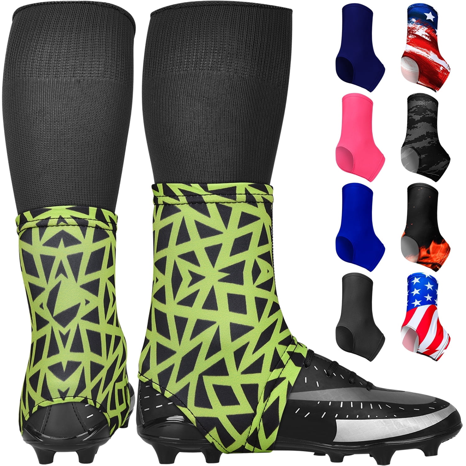 Exxact Sports Spats Football Cleat Covers - Keep Your Laces Tied and ...