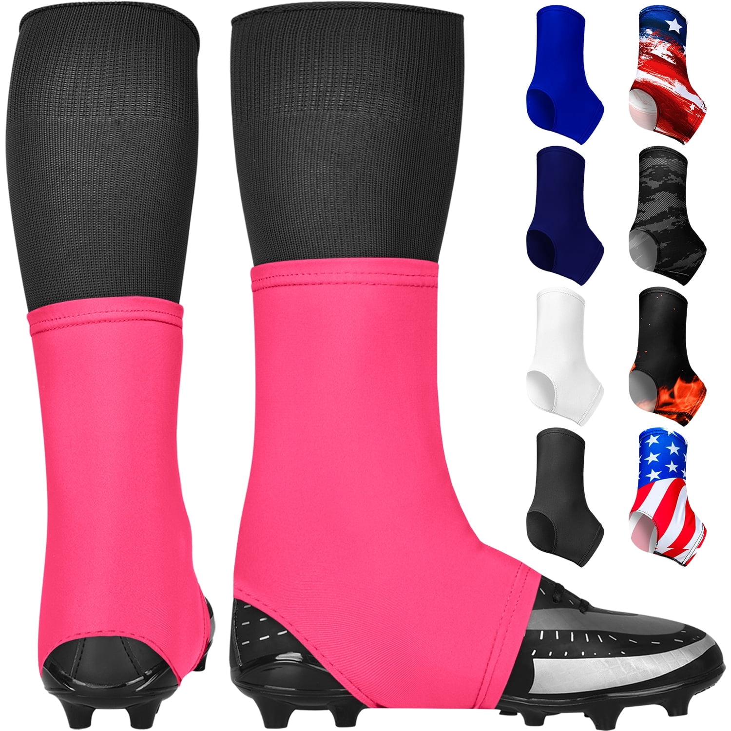 Exxact Sports Spats Football Cleat Covers - Keep Your Laces Tied and ...