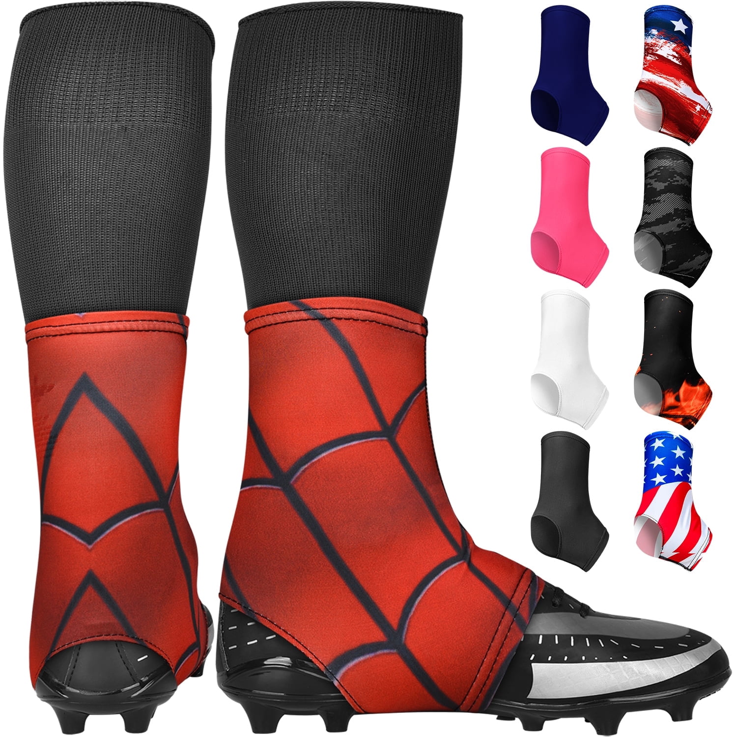 Exxact Sports Football Spats Cleat Covers - Football Spats for Cleats ...