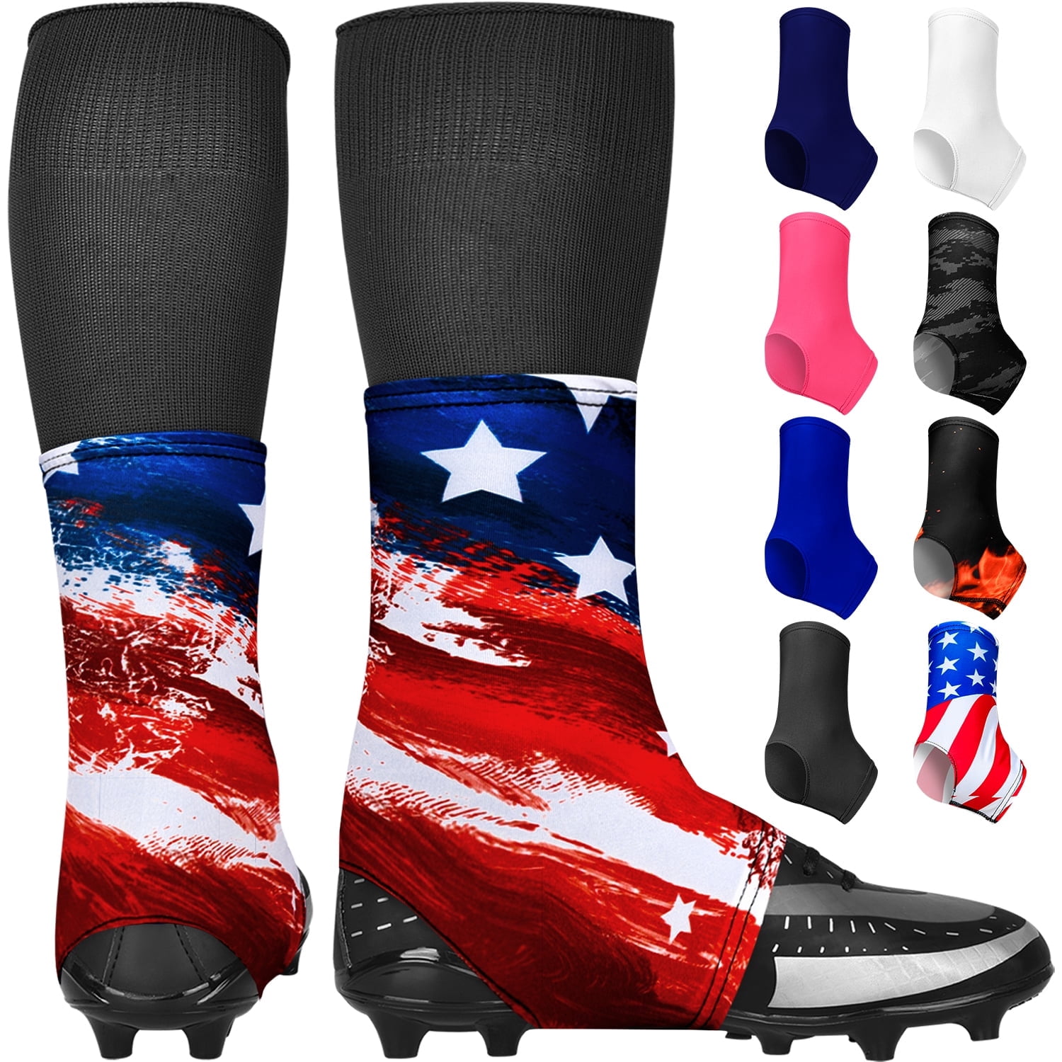 Exxact Sports Football Spats Cleat Covers - Football Spats for Cleats ...