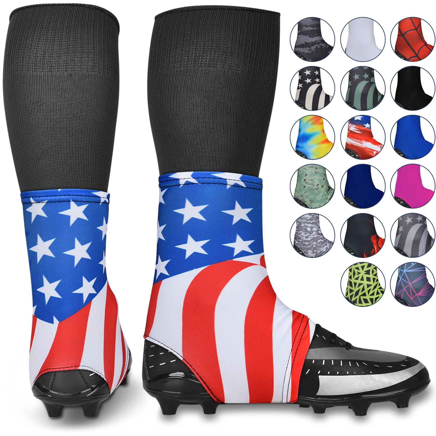 Exxact Sports Football Spats Cleat Covers - Football Spats for Cleats ...