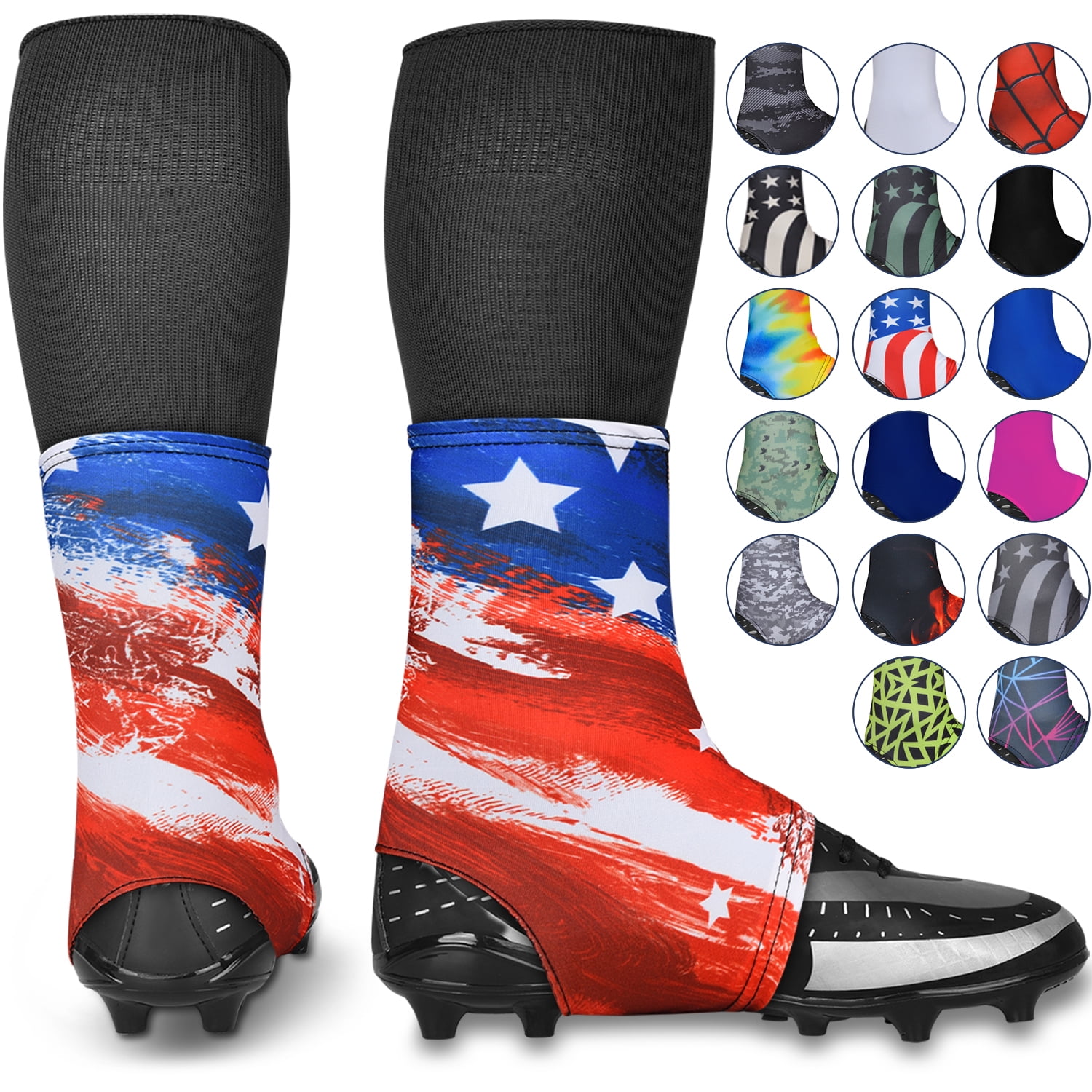 Exxact Sports Football Spats Cleat Covers - Football Spats for Cleats ...