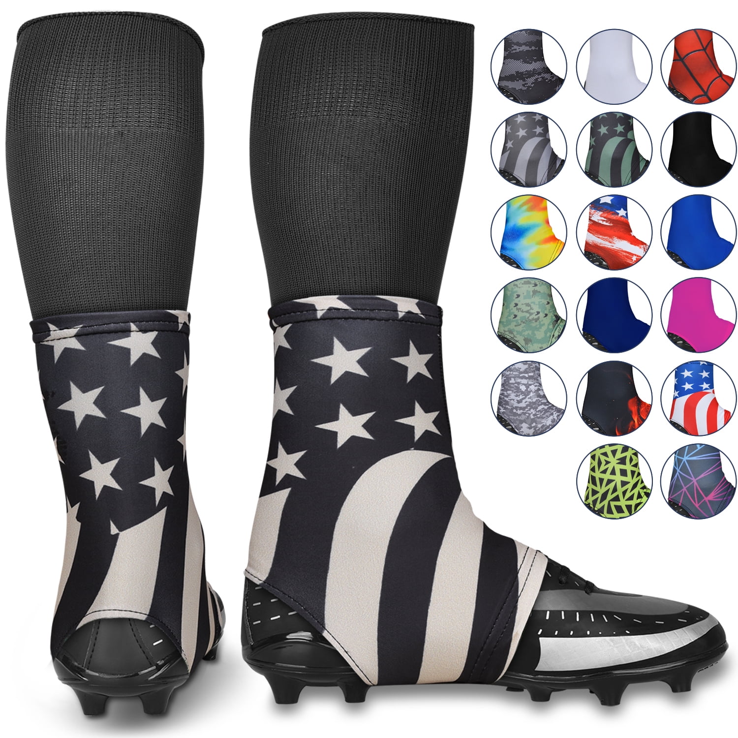 Exxact Sports Football Spats Cleat Covers - Football Spats for Cleats ...