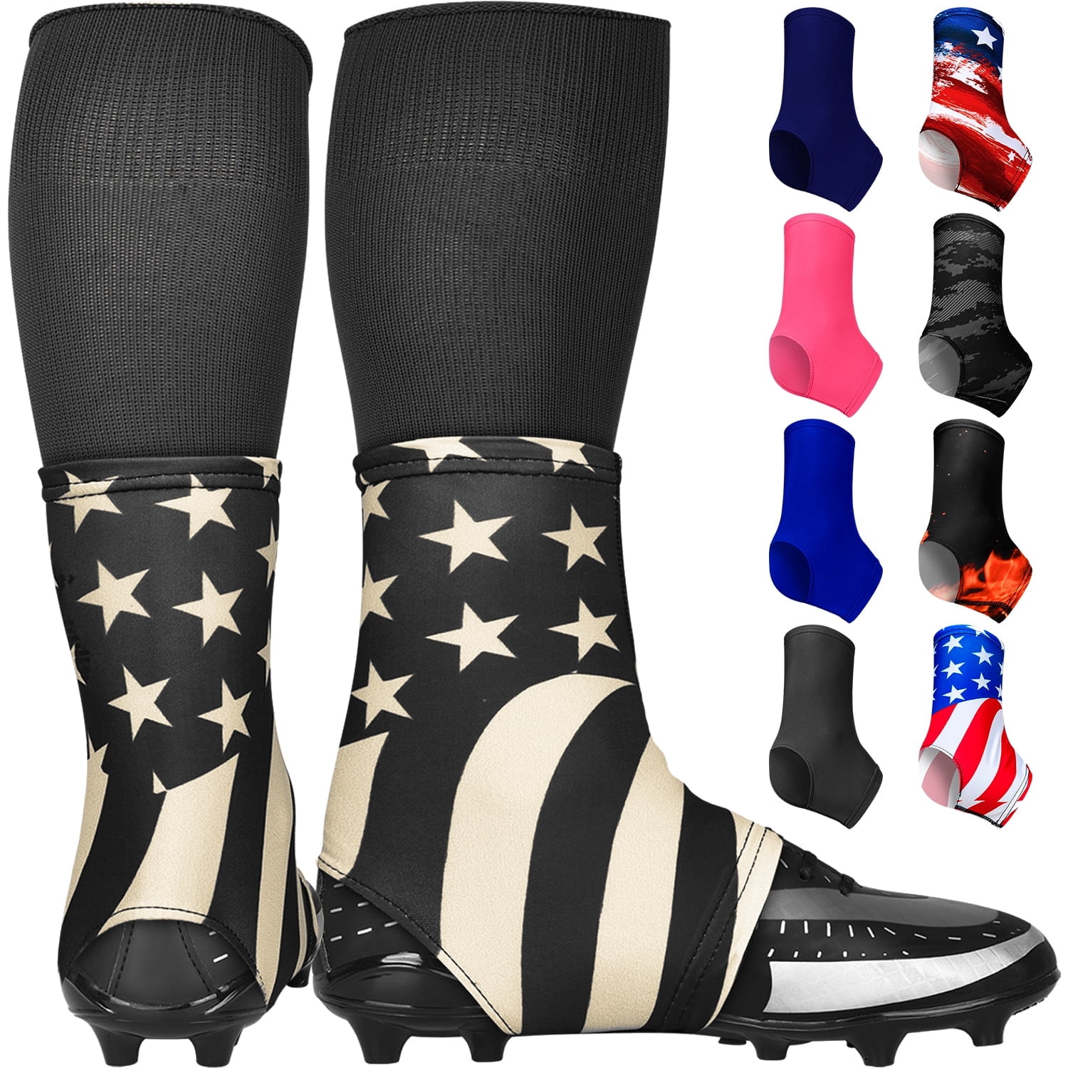 Exxact Sports Football Spats Cleat Covers - Football Spats for Cleats ...