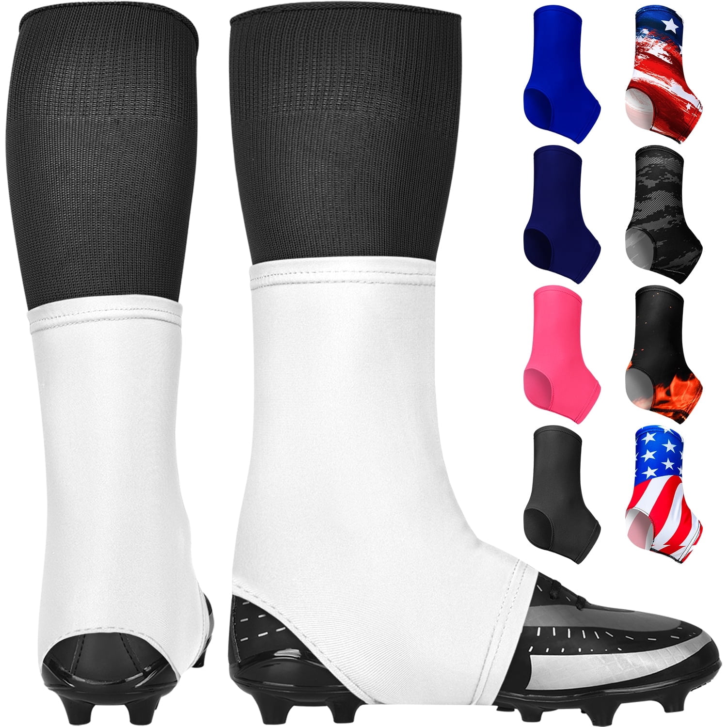 Exxact Sports Spats Football Cleat Covers - Keep Your Laces Tied and ...