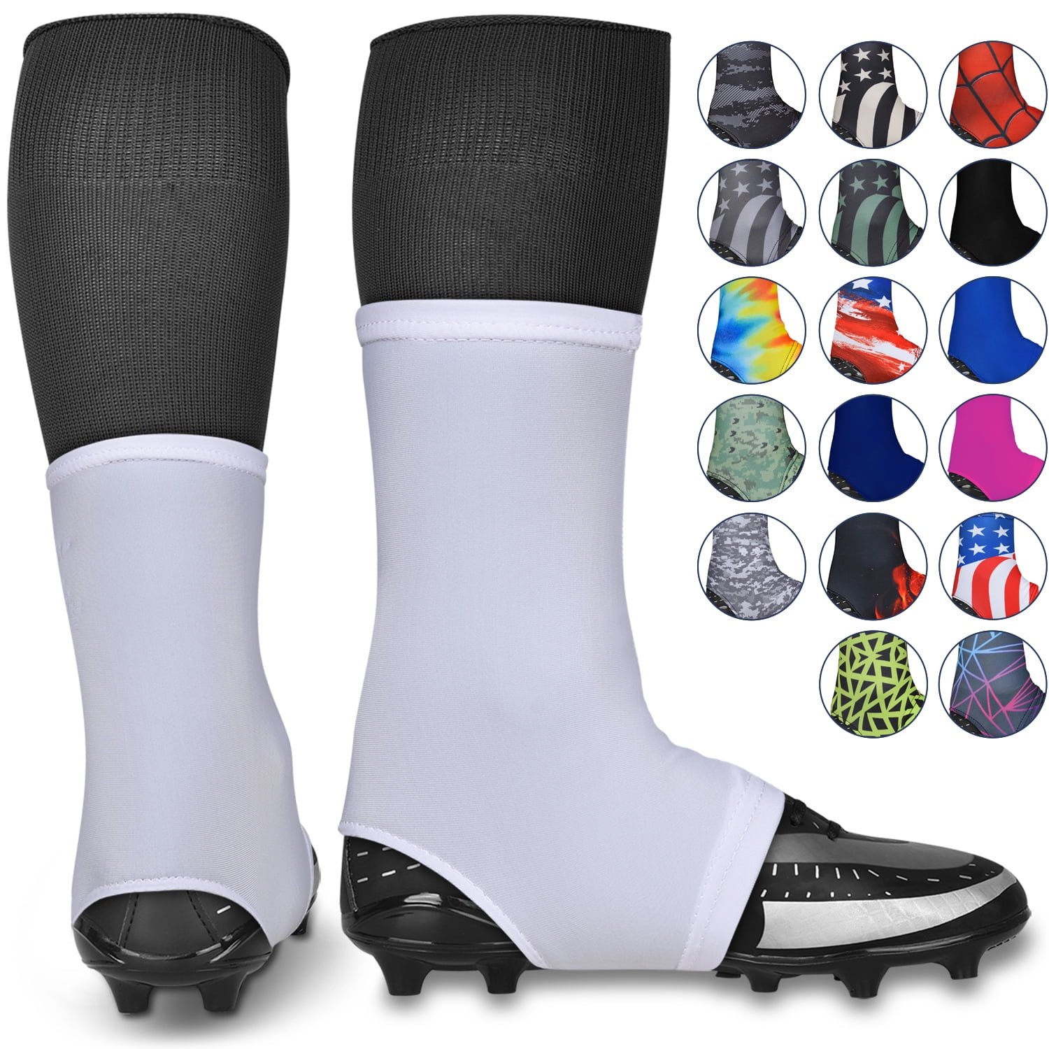 Exxact Sports Football Spats Cleat Covers - Football Spats for Cleats ...