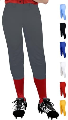 Exxact Sports Girls Softball Pants Knicker/Yoga Style Knee Length, 4 ...