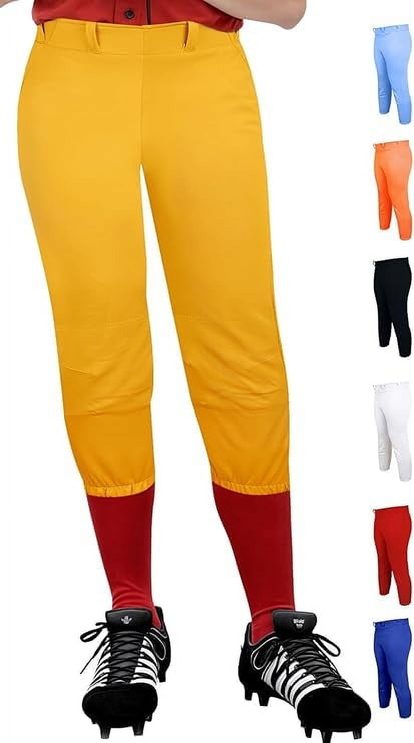 Exxact Sports Girls Softball Pants Knicker/Yoga Style Knee Length, 4 ...