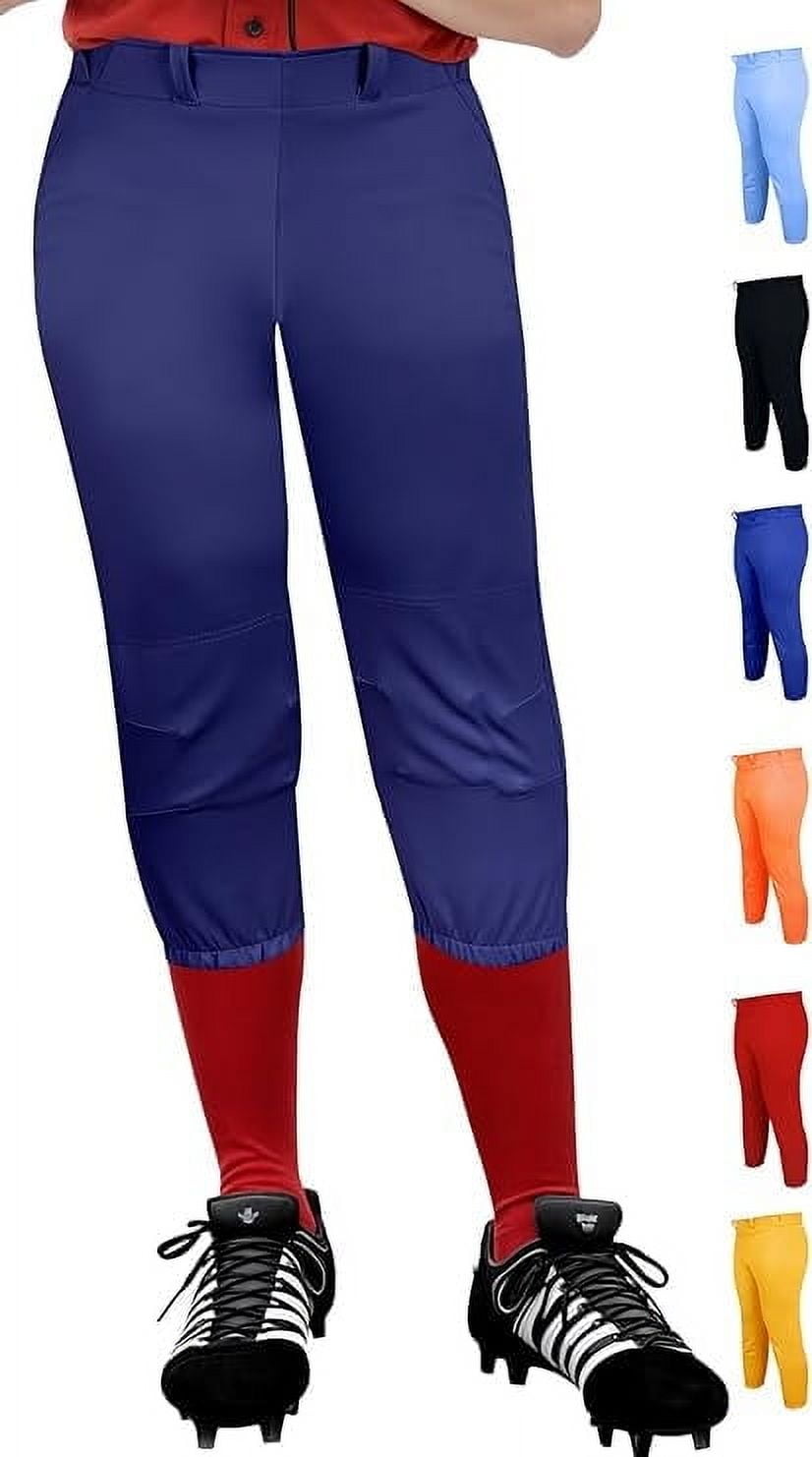 Exxact Sports Girls Softball Pants Knicker/Yoga Style Knee Length, 4 ...