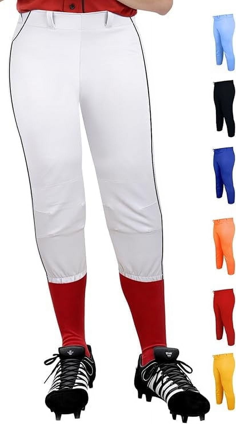 Exxact Sports Girls Softball Pants Knicker/Yoga Style Knee Length, 4 ...