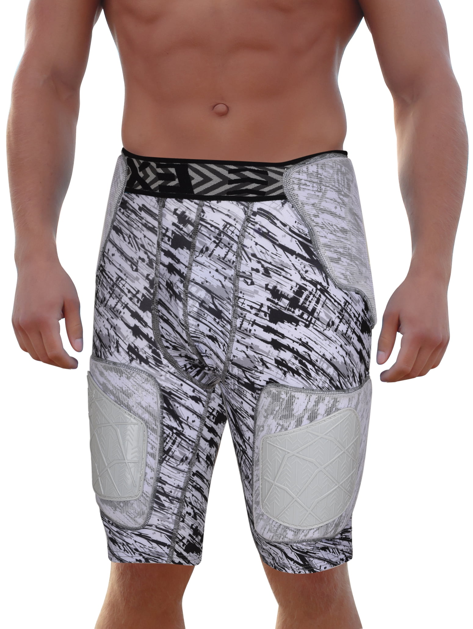 Exxact Sports Gladiator 5-Pad Adult Football Girdle for Men with ...