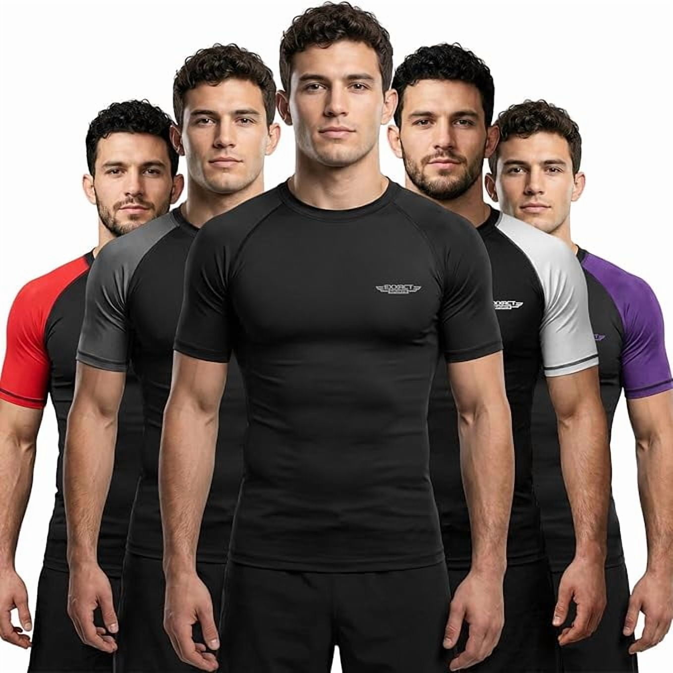 Exxact Sports Men’s BJJ Rash Guard Short Sleeve, IBJJF Ranked No Gi Jiu ...