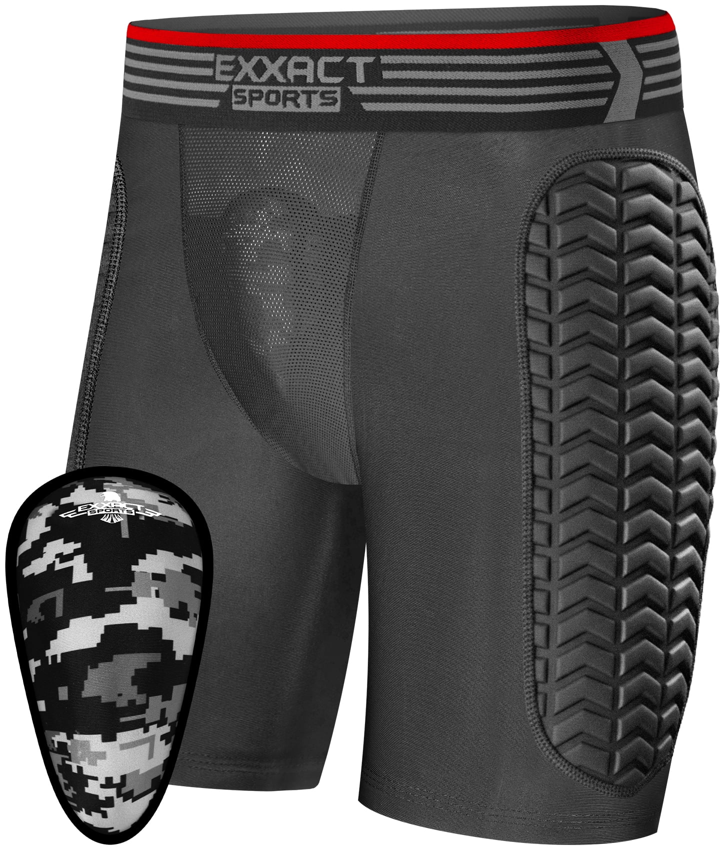 Exxact Sports Mens Baseball Sliding Shorts with Soft Athletic Cup ...