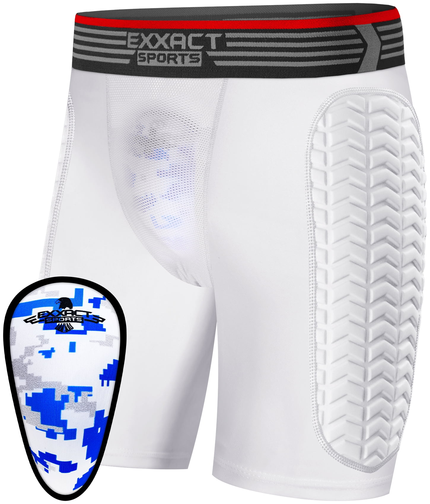 Exxact Sports Mens Baseball Sliding Shorts with Soft Athletic Cup ...