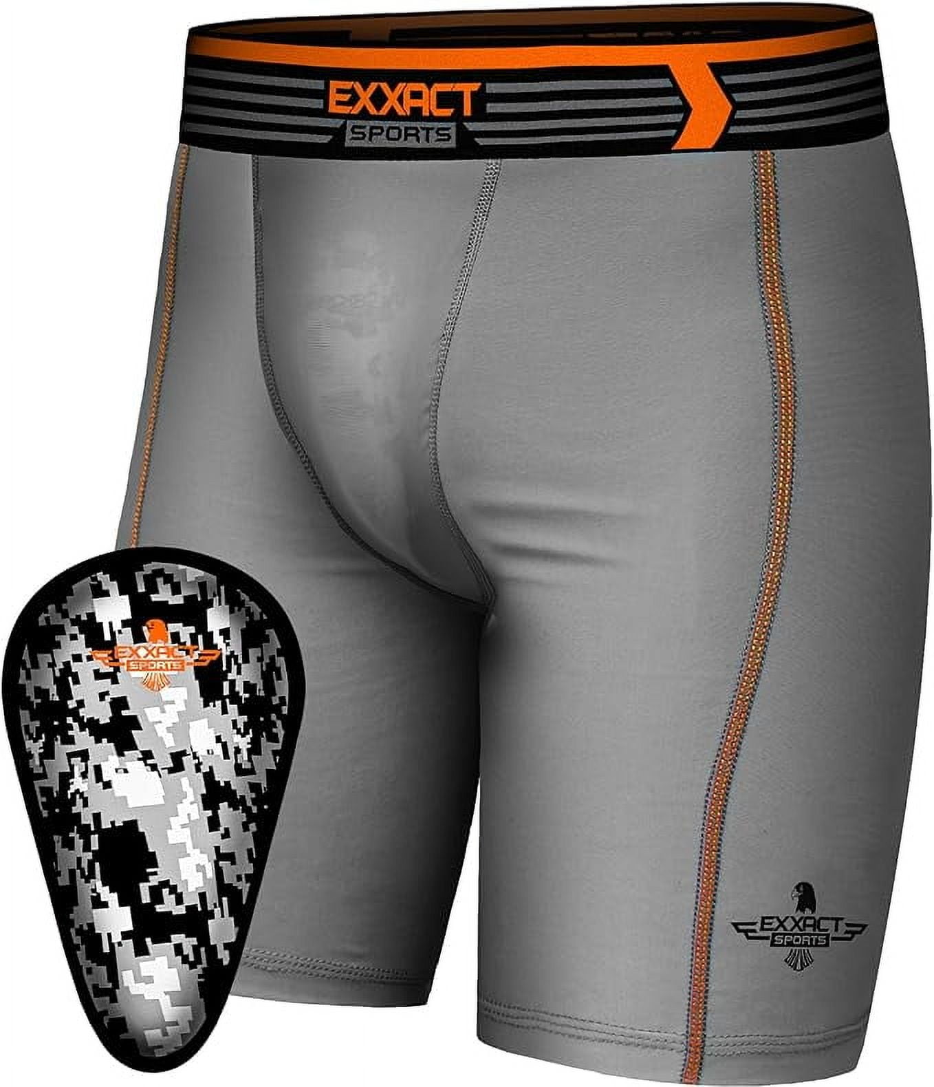 Exxact Sports Mens Compression Shorts with Soft Athletic Cup for ...