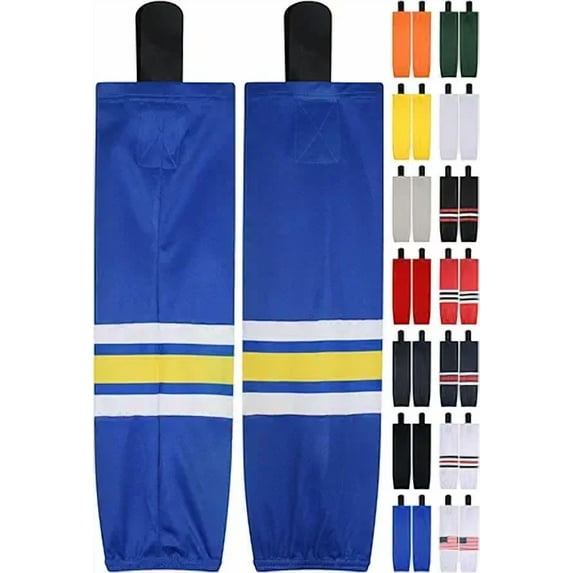 Exxact Sports Mesh Hockey Socks - Dry Fit Breathable Ice Hockey Socks ...