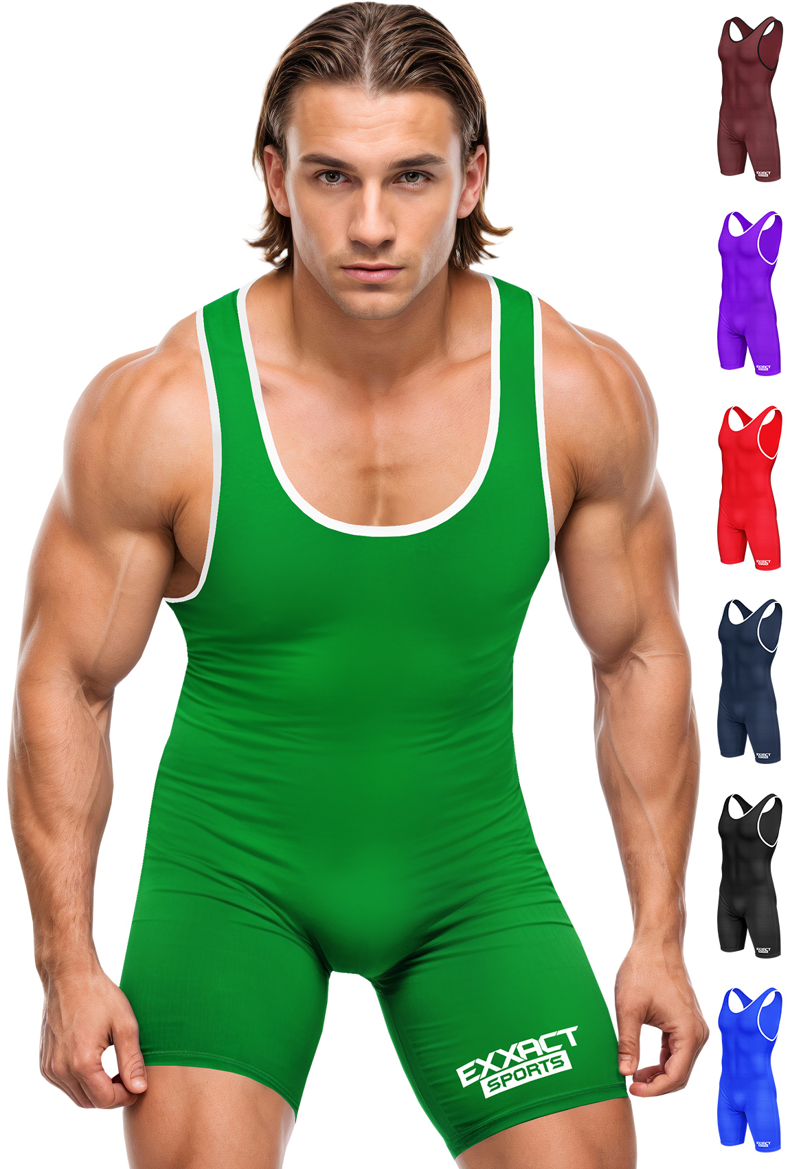 Exxact Sports Plain Wrestling Singlet, Powerlifting Singlet Youth ...