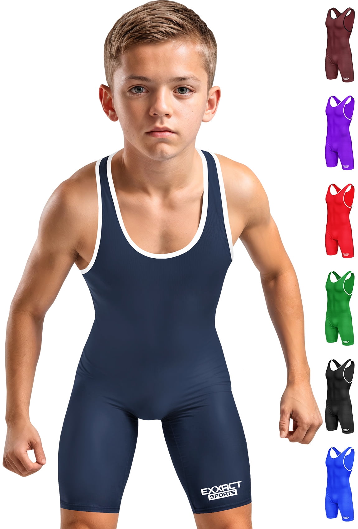 Exxact Sports Plain Wrestling Singlet, Powerlifting Singlet Youth ...