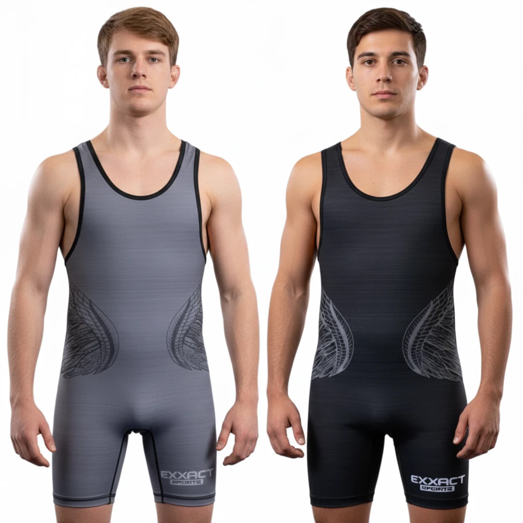 Exxact Sports Reversible Men's Wrestling Singlet, High-Performance ...
