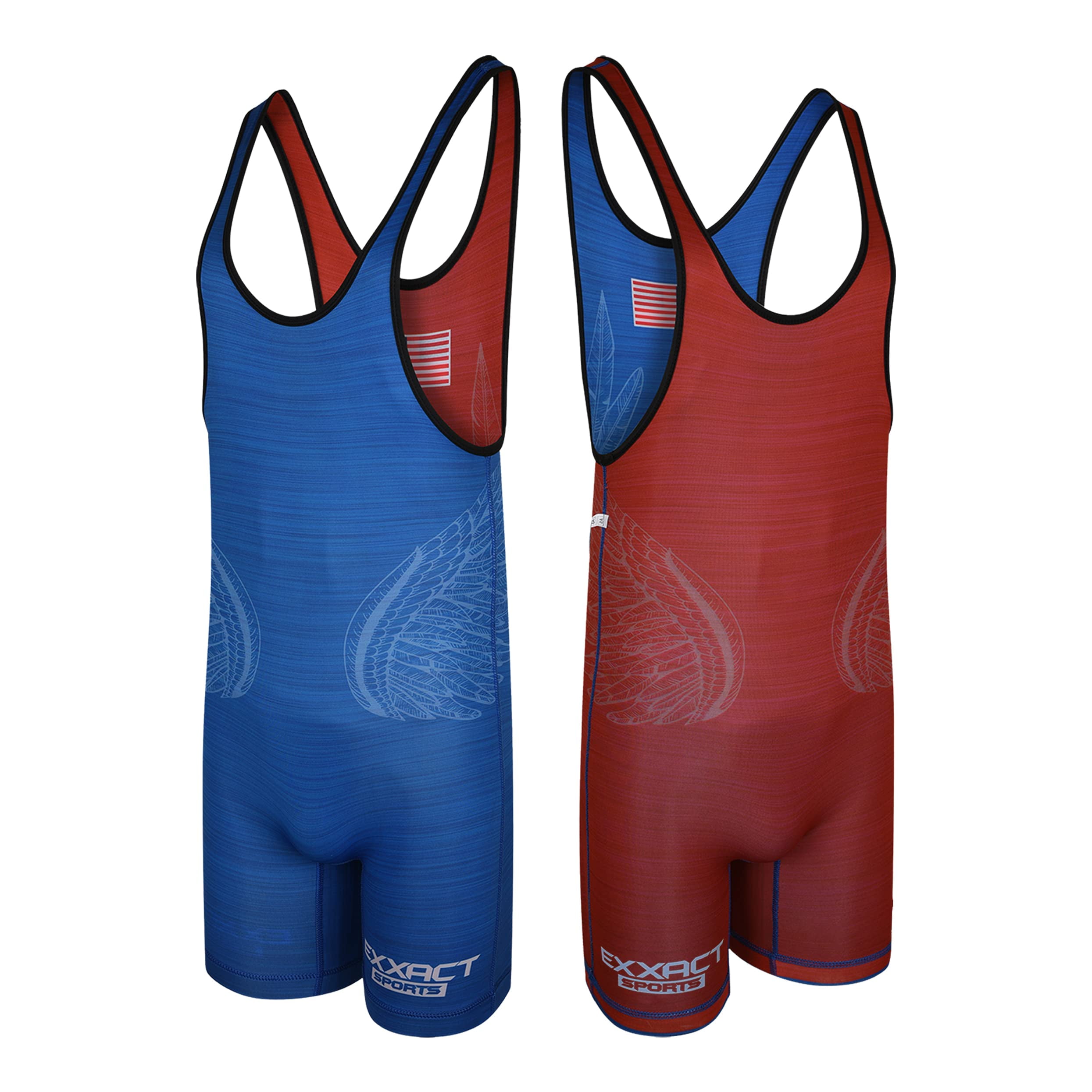 Exxact Sports Reversible Youth Wrestling Singlet For Boys, Premium Powerlifting Singlet, Kids ...