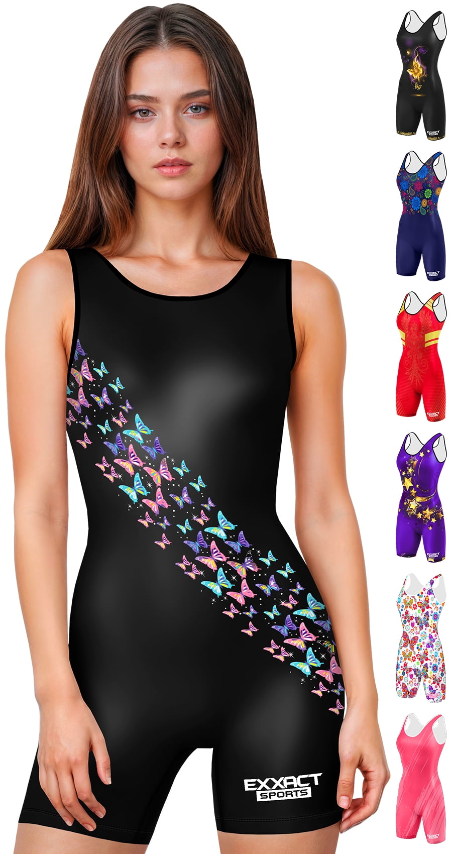 Exxact Sports Sublimated Women’s Wrestling Singlet - High-Cut, Full ...