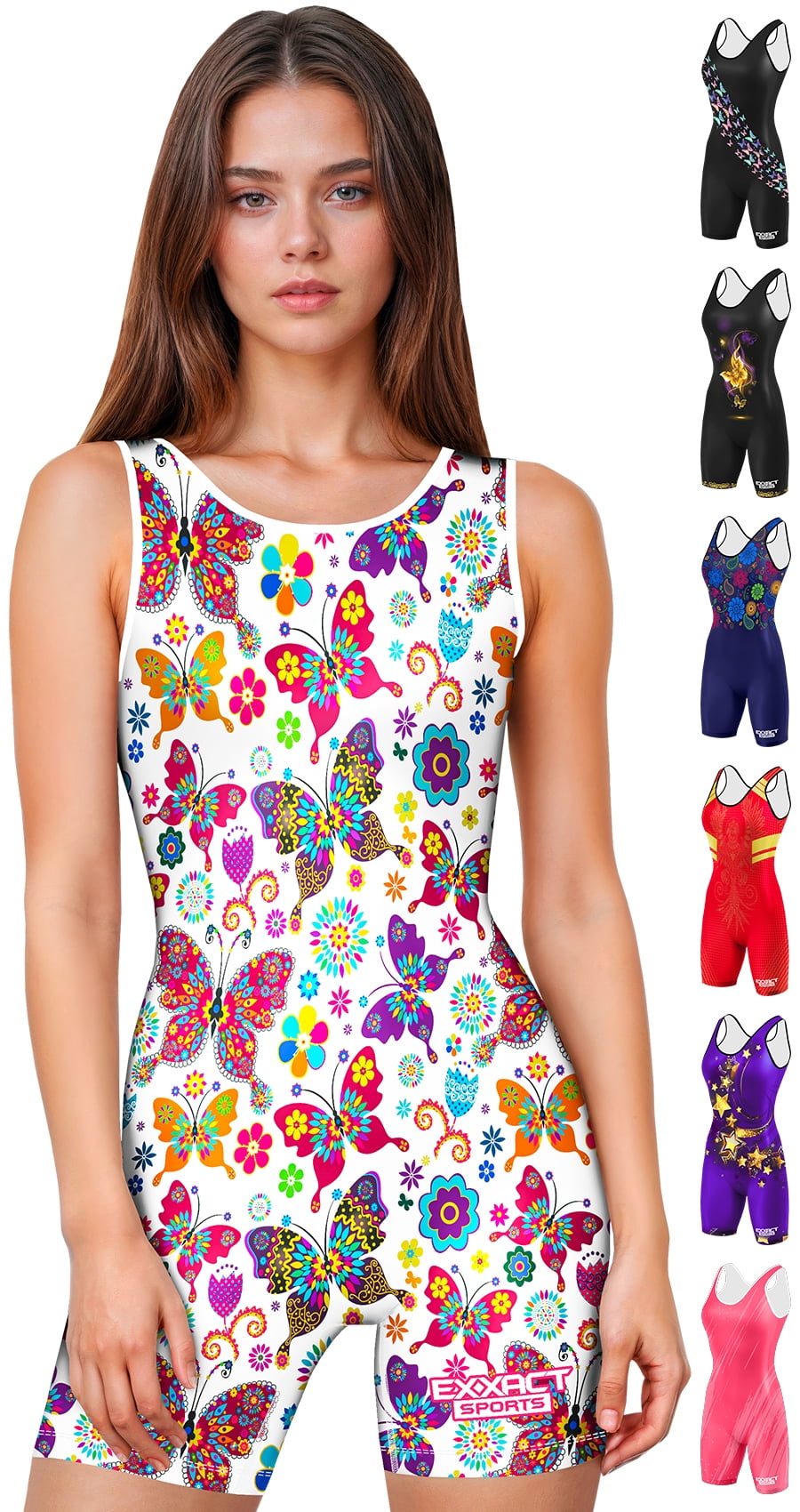 Exxact Sports Sublimated Women’s Wrestling Singlet - High-Cut, Full ...