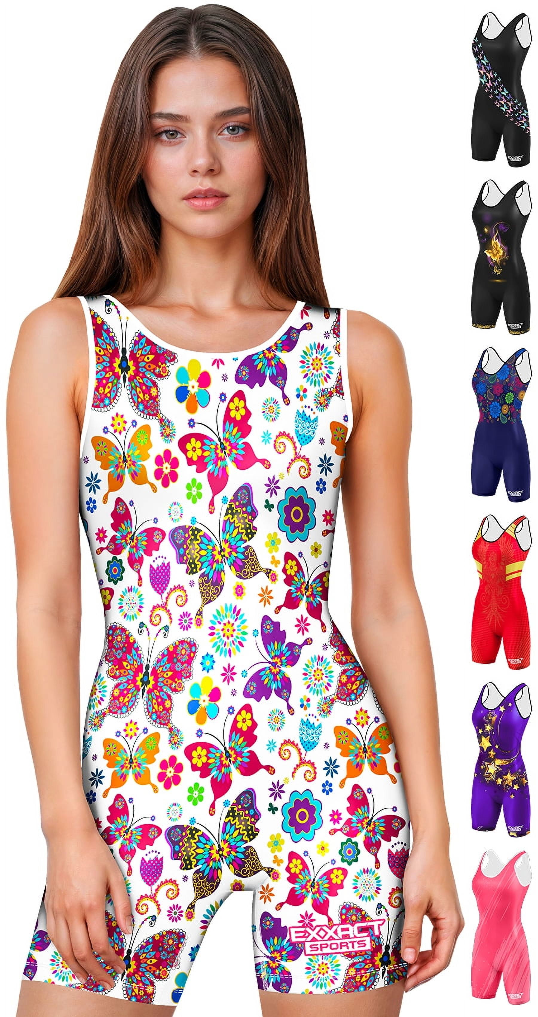 Exxact Sports Sublimated Women’s Wrestling Singlet - High-Cut, Full ...