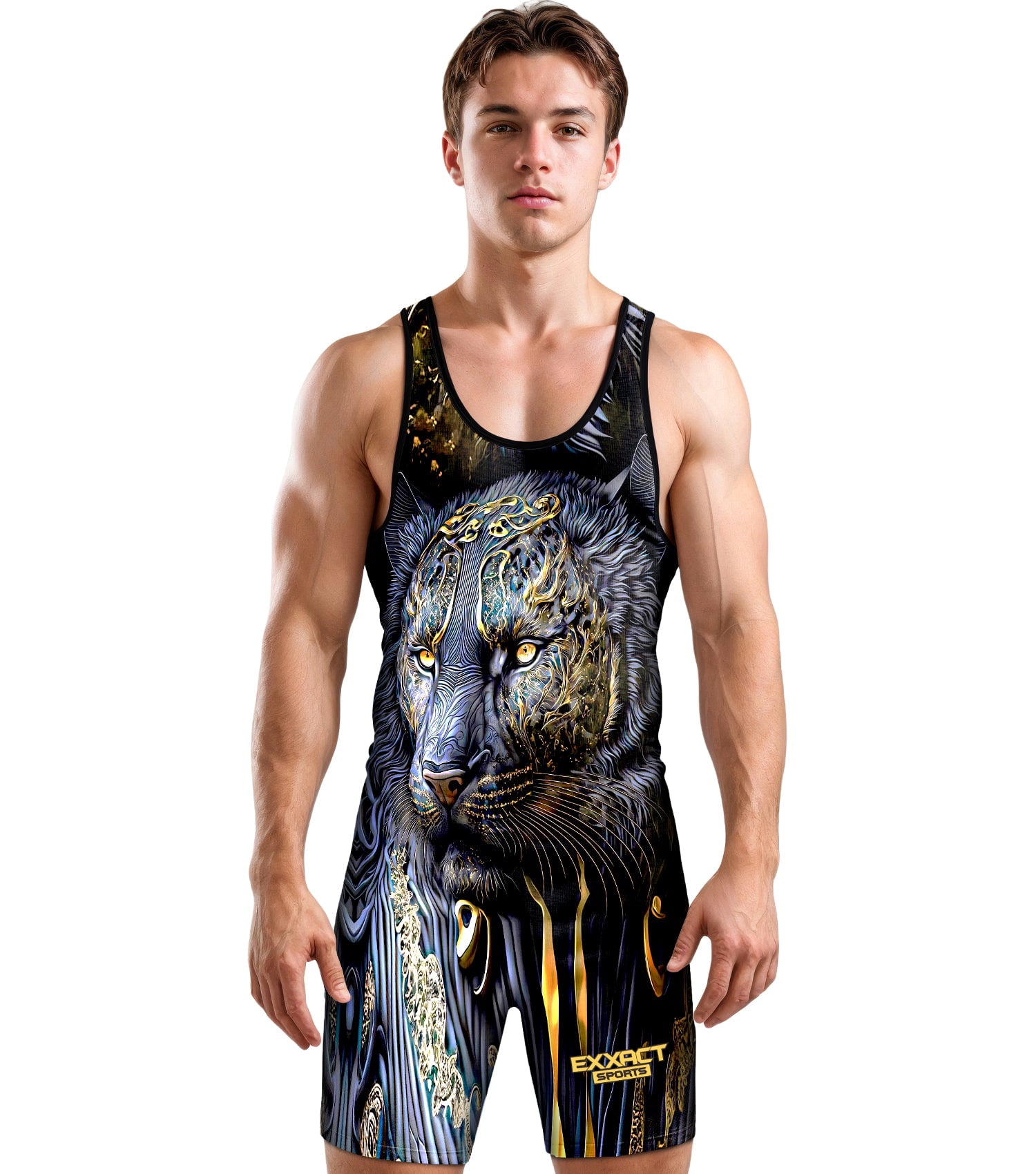 Exxact Sports Sublimated Men's Wrestling Singlet, High-Performance ...