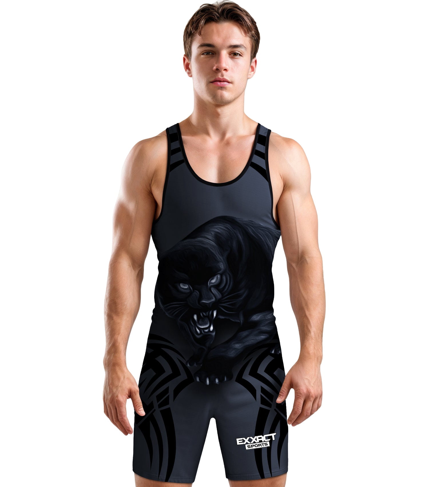 Exxact Sports Sublimated Men's Wrestling Singlet, High-Performance ...