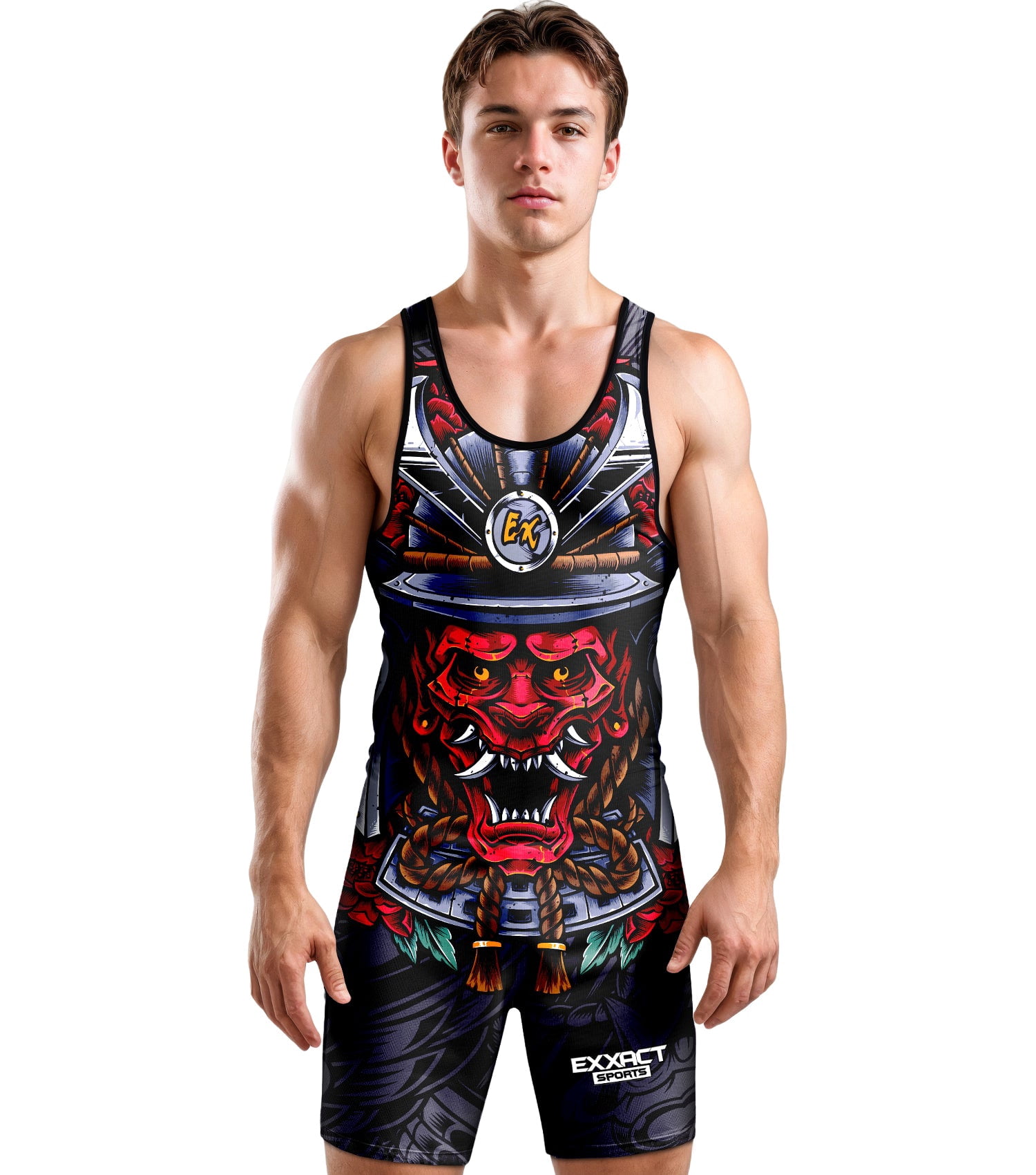 Exxact Sports Sublimated Men's Wrestling Singlet, High-Performance ...