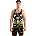 Exxact Sports Sublimated Men's Wrestling Singlet, High-Performance Powerlifting Singlet ...