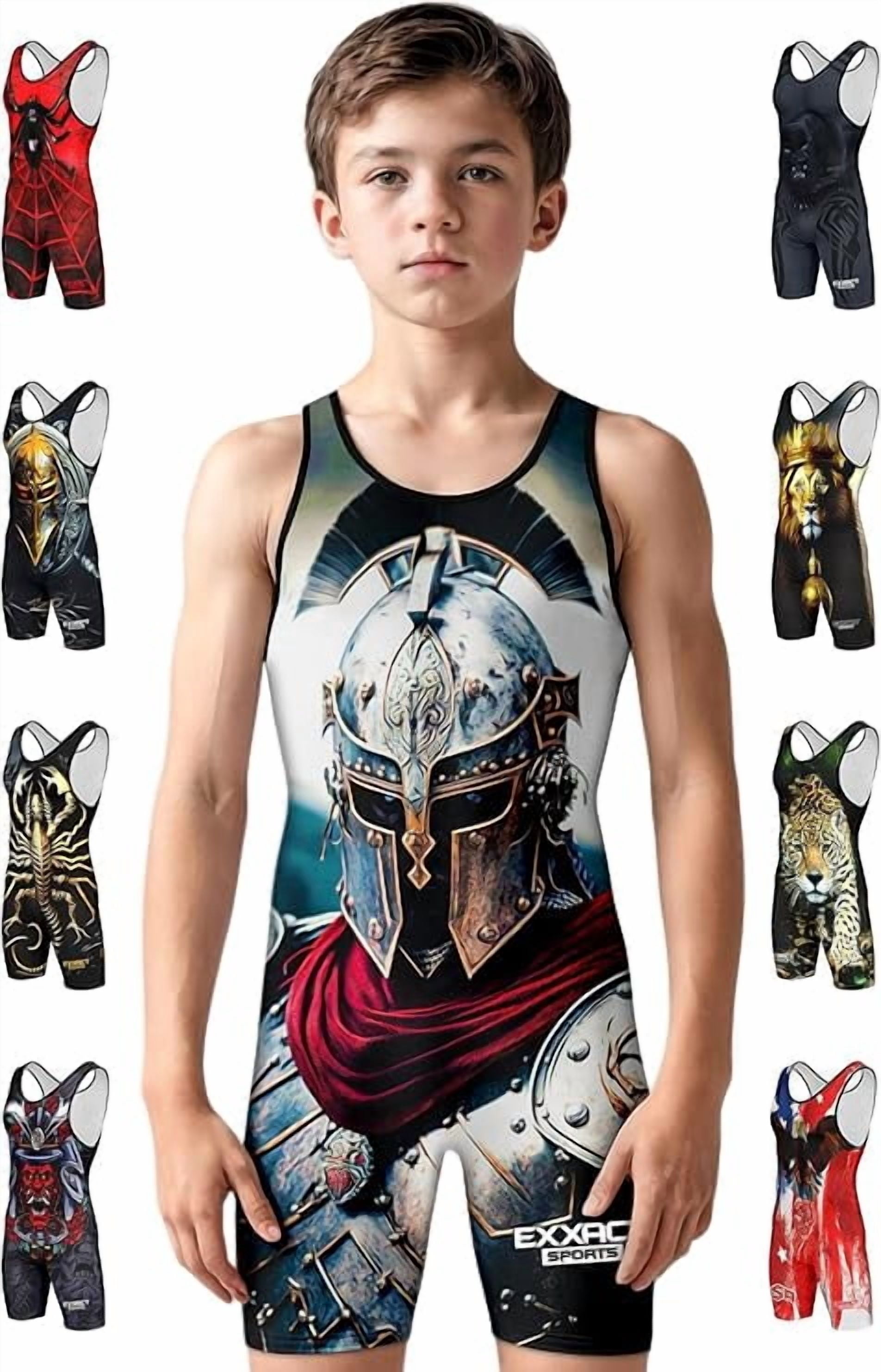 Exxact Sports Sublimated Youth Wrestling Singlet For Boys, Premium ...