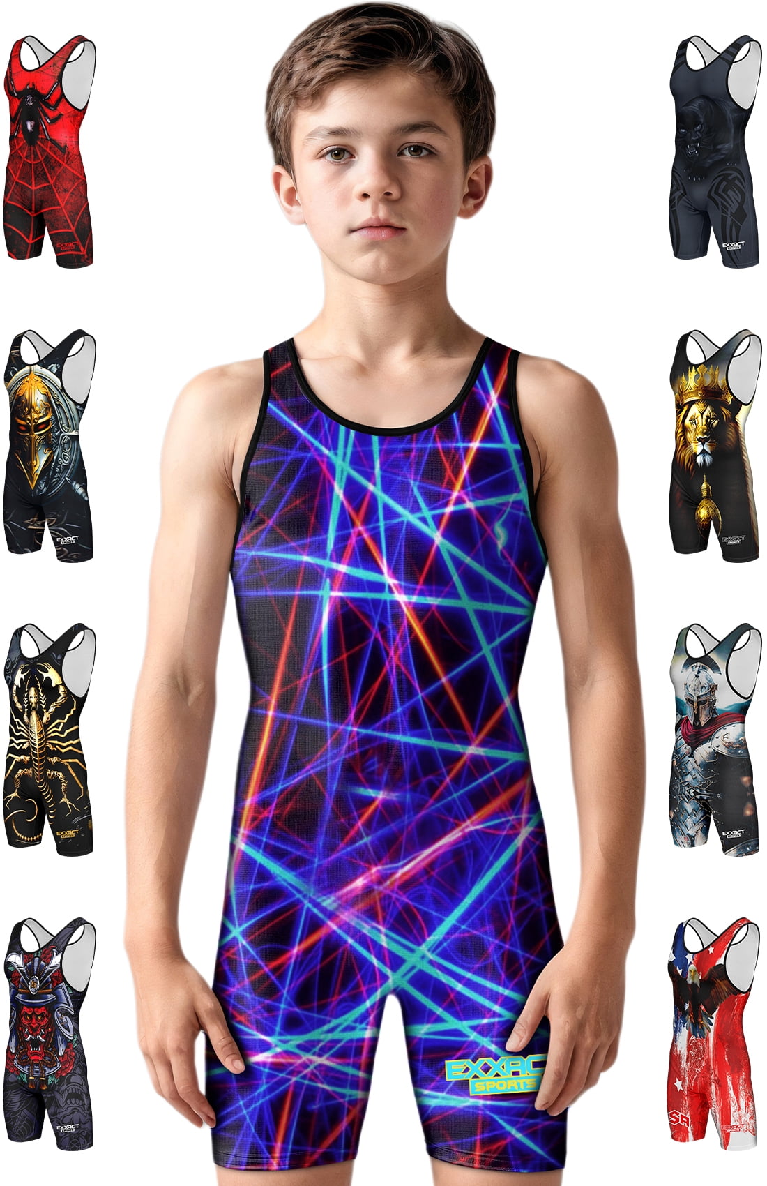 Exxact Sports Sublimated Wrestling Singlet for MMA, Powerlifting ...