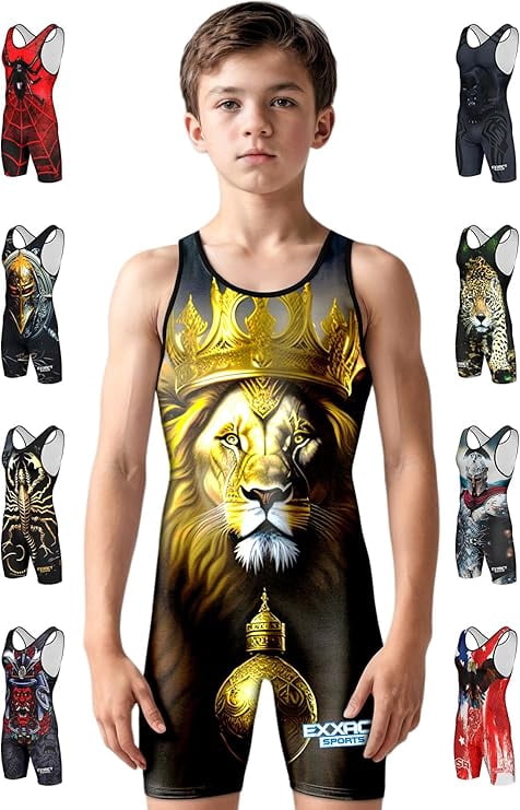 Exxact Sports Sublimated Youth Wrestling Singlet For Boys, Premium ...