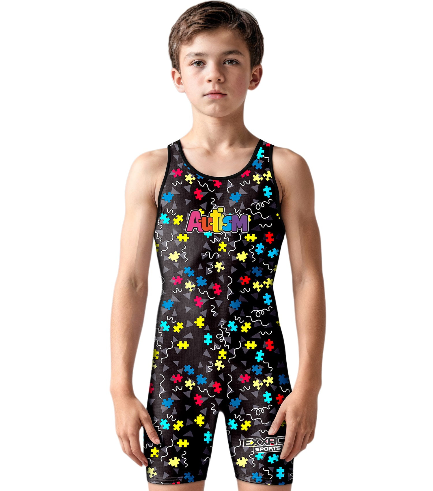 Exxact Sports Sublimated Wrestling Singlet for MMA, Powerlifting ...