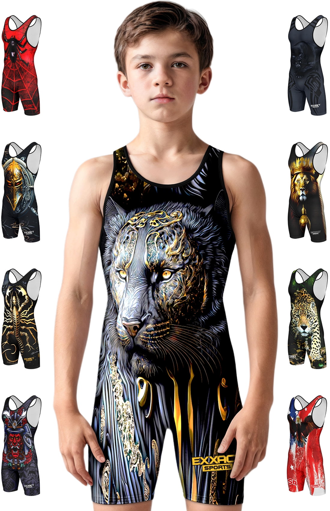 Exxact Sports Sublimated Wrestling Singlet for MMA, Powerlifting ...